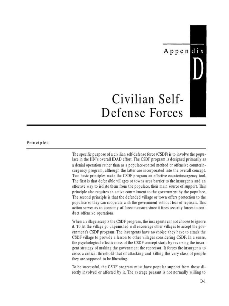 Civilian Self-Defense Forces Overview | PDF | Ambush | Insurgency
