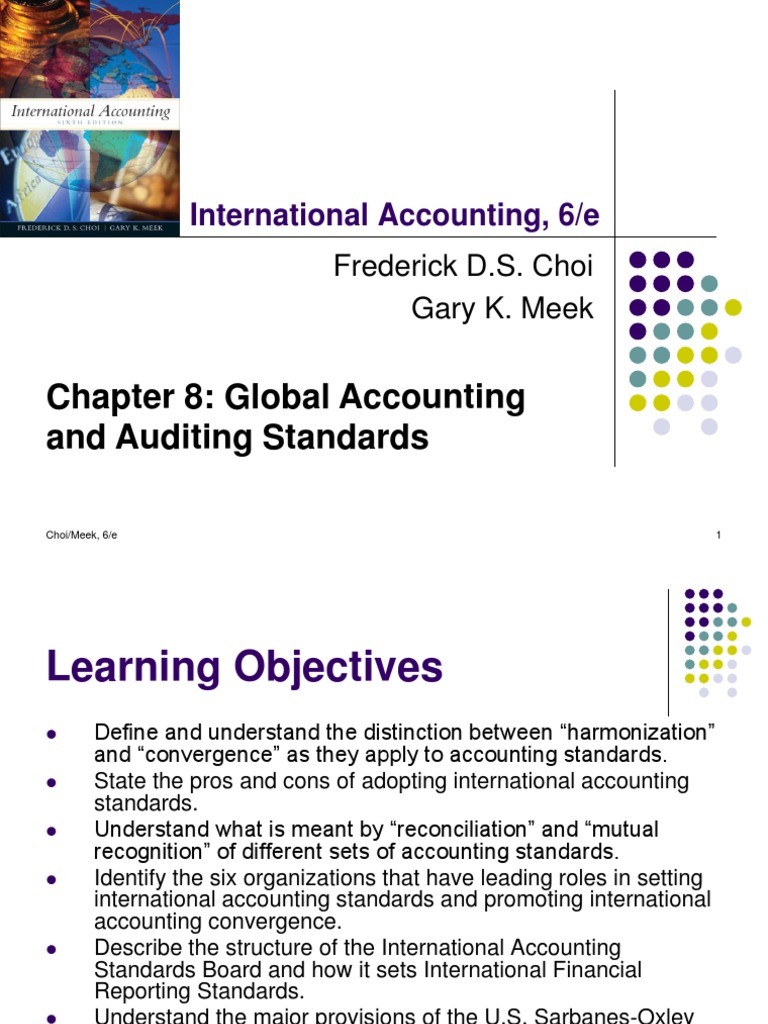 Chapter 8: Global Accounting and Auditing Standards | PDF ...