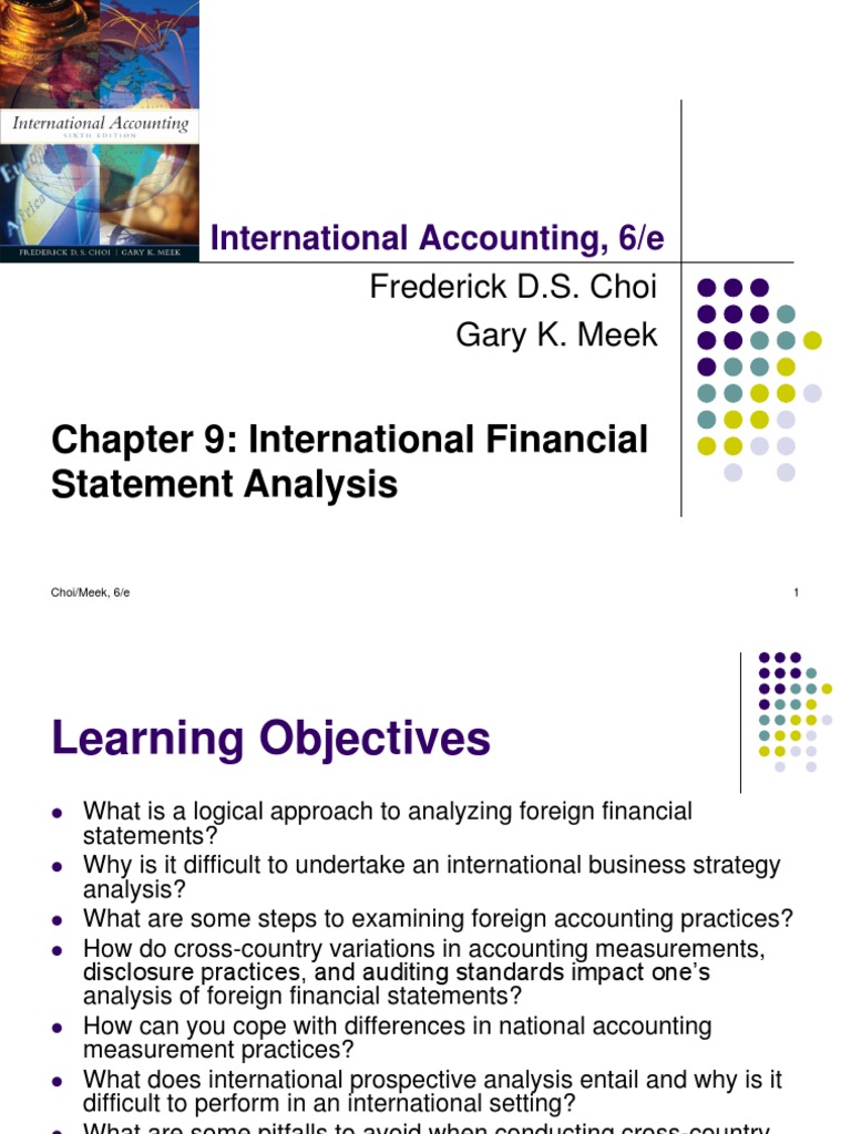 Chapter 9: International Financial Statement Analysis | PDF ...
