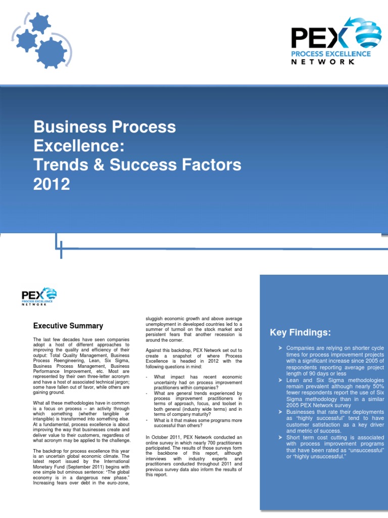 Business Process Excellence | PDF | Business Process | Six Sigma