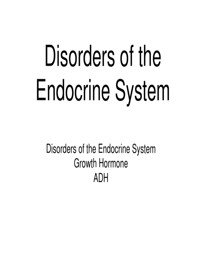 D2 Endocrine | PDF | Growth Hormone | Endocrine System