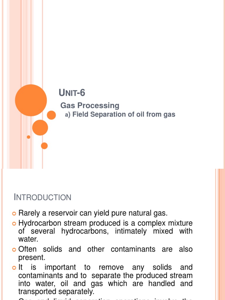 Unit 6 Separators | PDF | Chemical Process Engineering | Nature