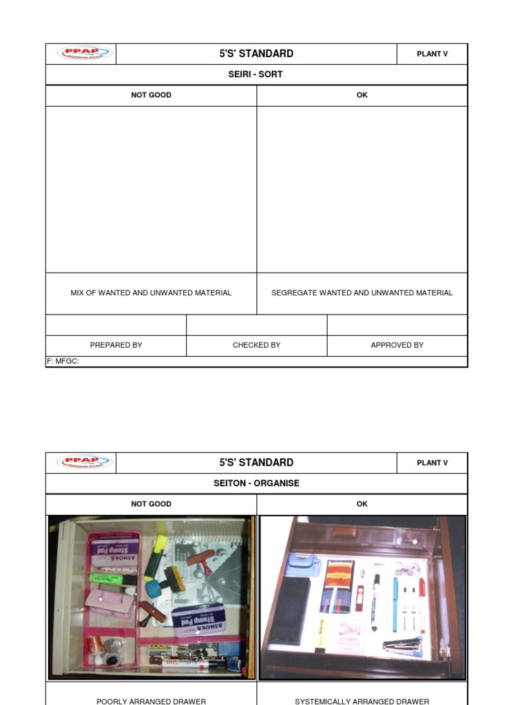 5S Standards for Plant Efficiency | PDF | History