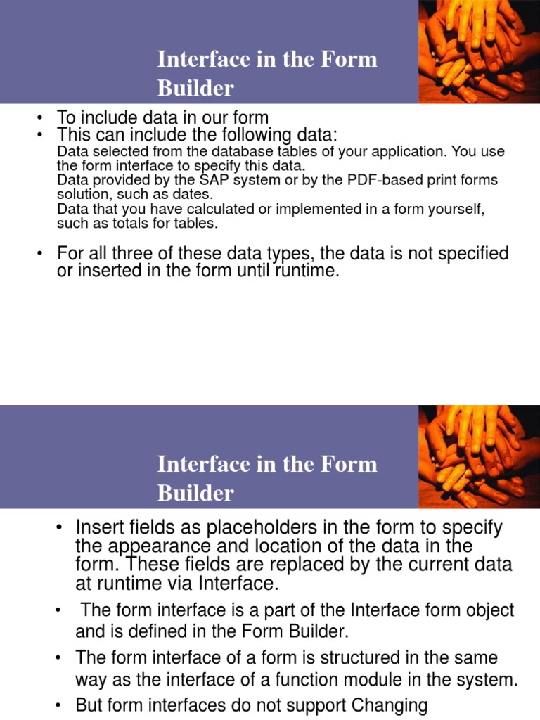 Form Builder - Interface | PDF | Interface (Computing) | Parameter (Computer Programming)