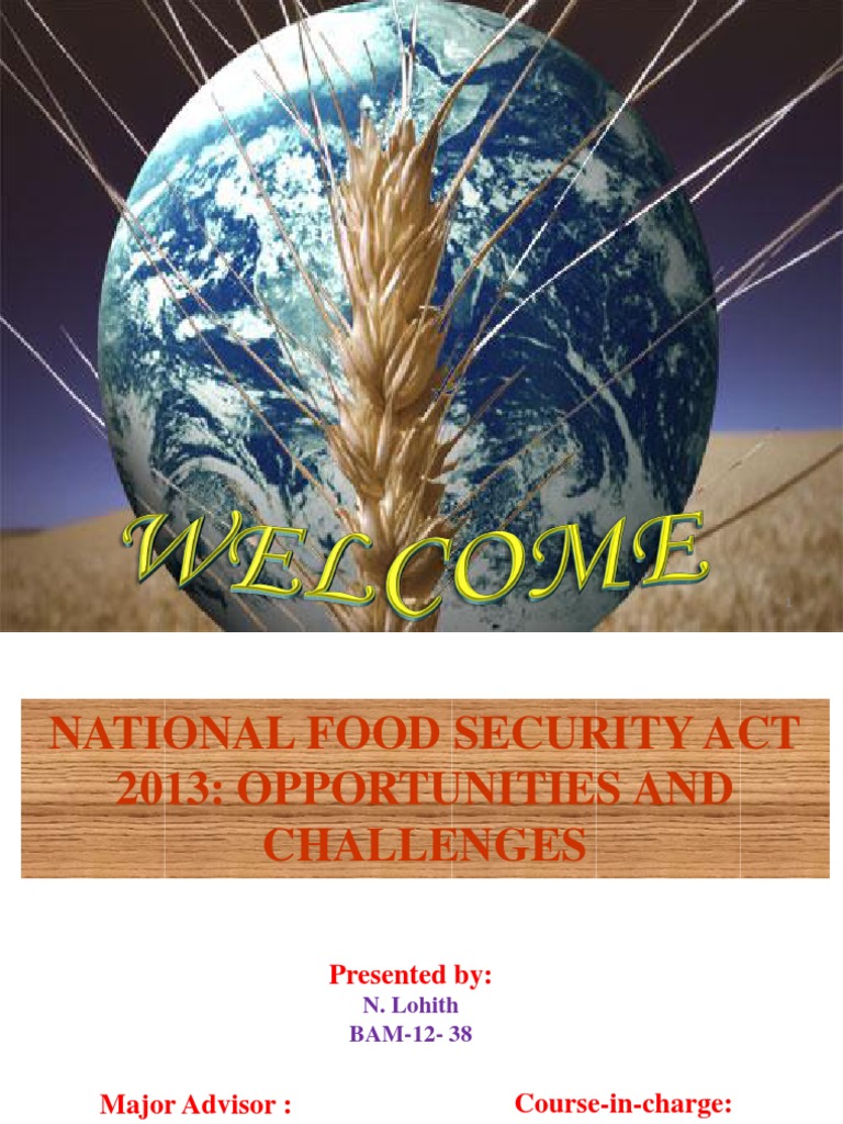 National Food Security Act 2013 | PDF | Food Security | Cereals
