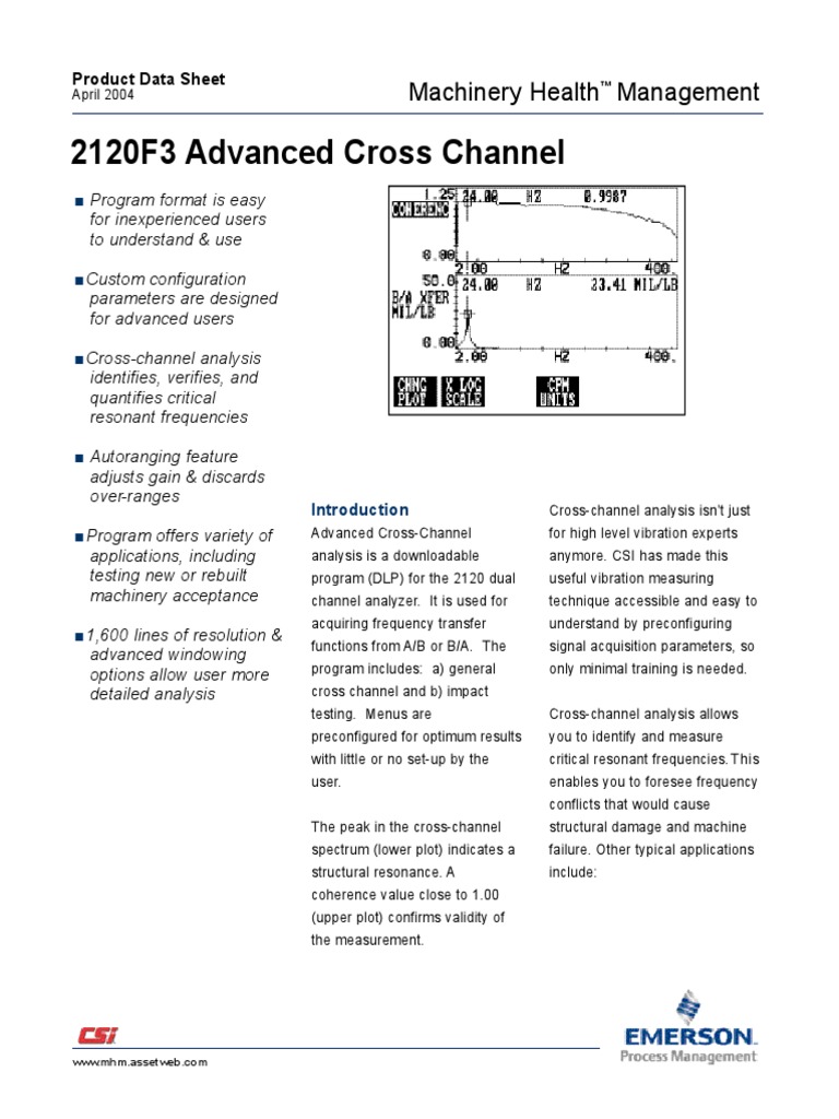 Advanced Cross Channel Analysis Prog | PDF | Resonance | Software