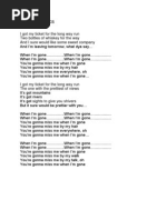 Count On Me Lyrics | PDF | Refrain | Song Structure