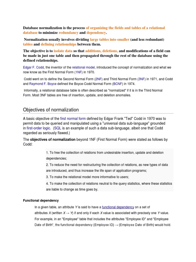 An In-Depth Explanation of Database Normalization and the Various ...