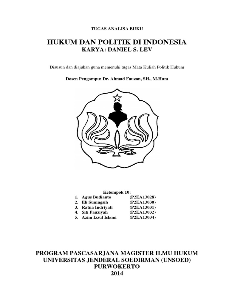 Analisa Buku Daniel S Lev | PDF | Politik | Sejarah