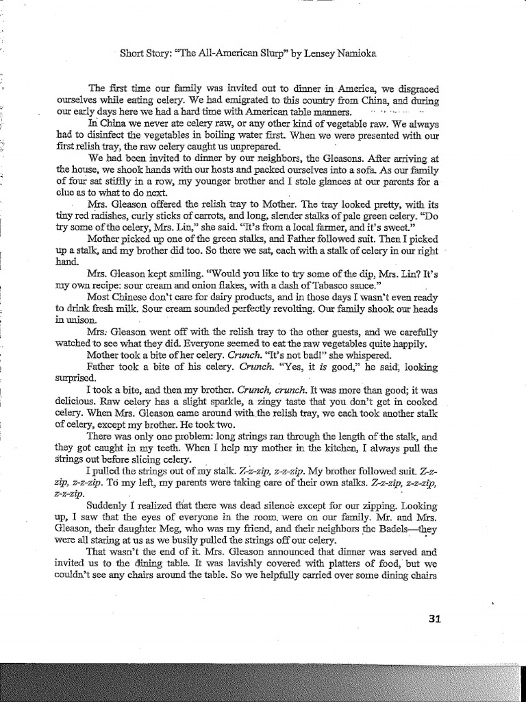 The All American Slurp | PDF | Language Arts & Discipline | Foreign ...