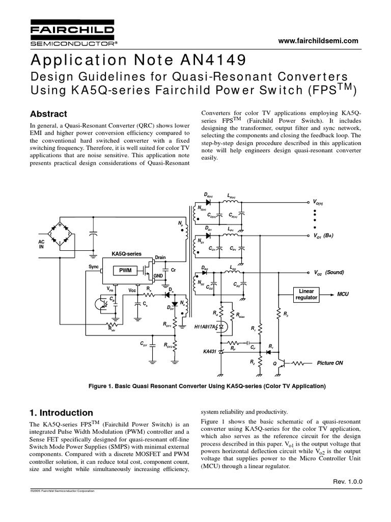 Funcionamiento Del 5Q1265RF en La Fuente | PDF | Mosfet | Capacitor