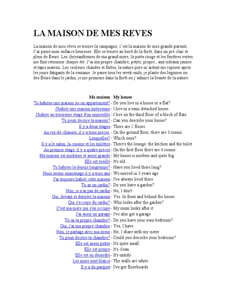 La Maison de Mes Reves | PDF | Divertissement (Général)