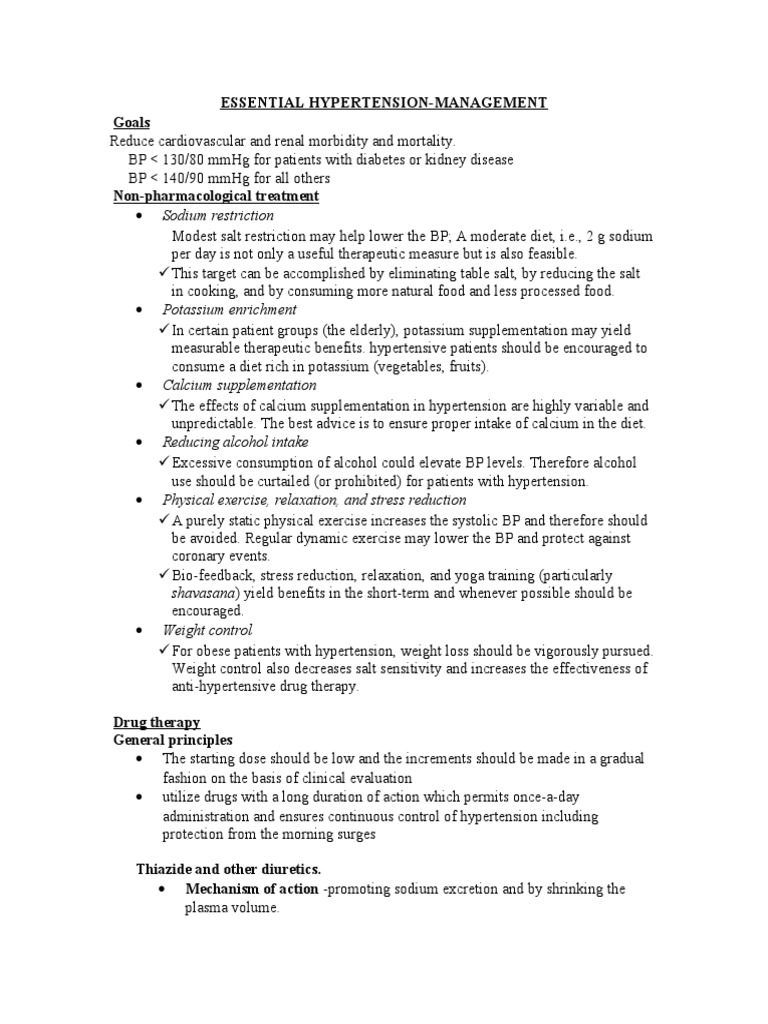 Essential Hypertension Management | PDF | Hypertension | Angiology
