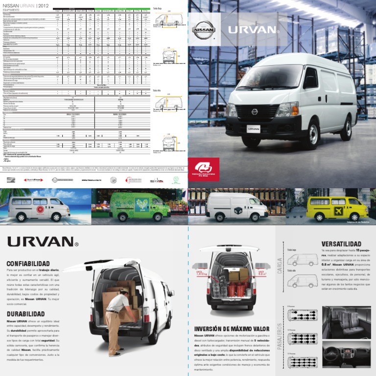 513 Urvan Ficha Tecnica | Transporte | Automóviles