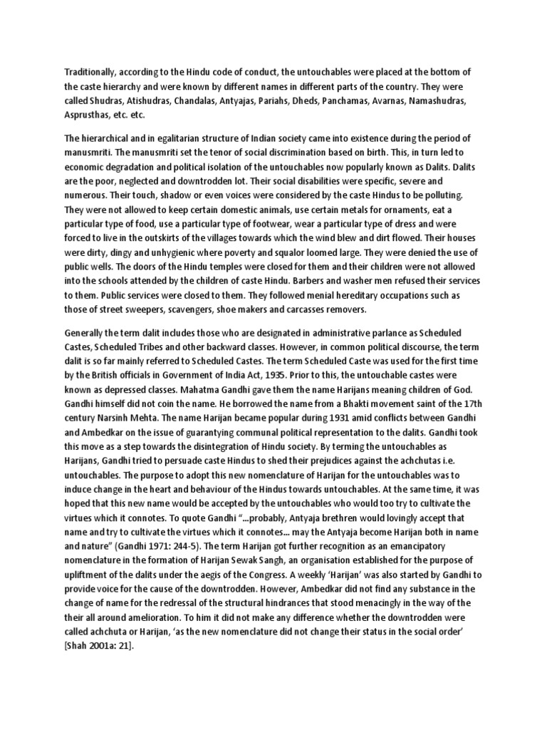 Subaltern Perspective | Download Free PDF | Dalit | Mahatma Gandhi