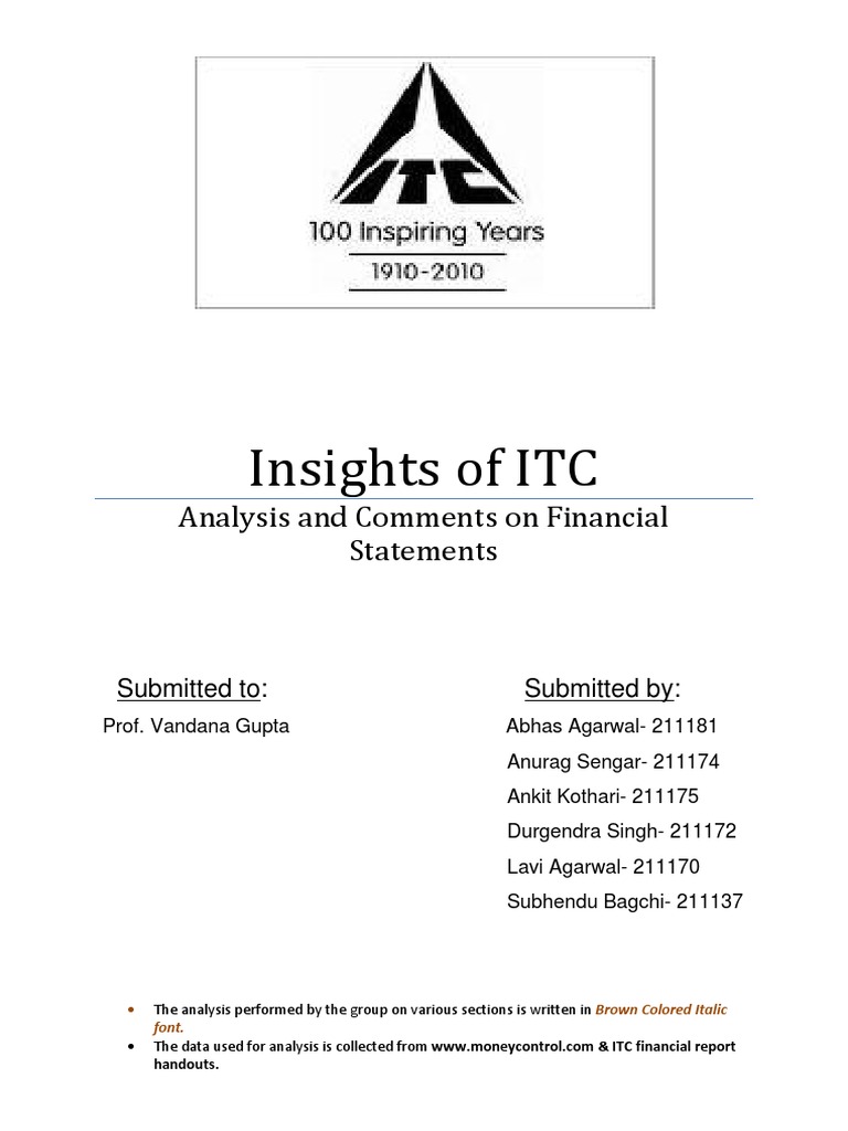 ITC Annual Report | PDF | Dividend | Equity (Finance)