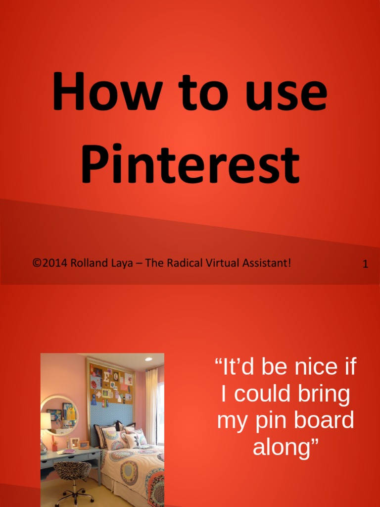 How To Use Pinterest | PDF | Pinterest | Internet