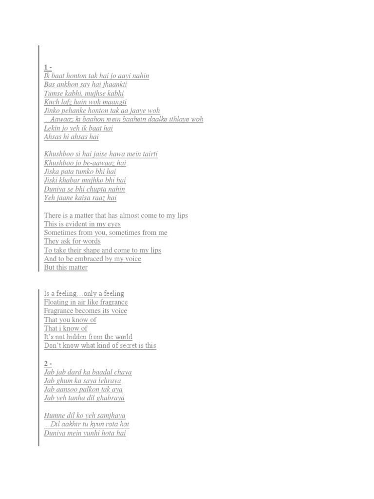 Farhan Akhtar Poem From ZNMD | PDF | Leisure