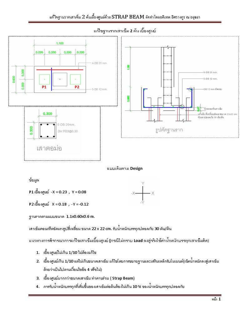 Strap Beam | PDF