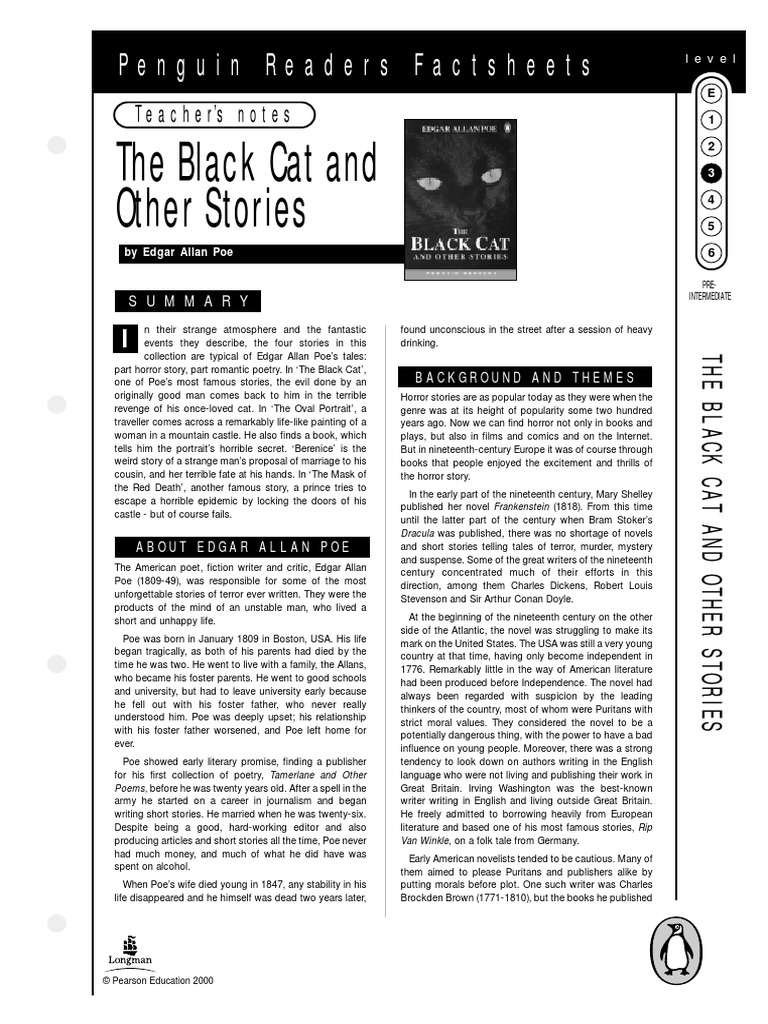 The Black Cat and Other Stories. Level 3 | PDF | Edgar Allan Poe ...