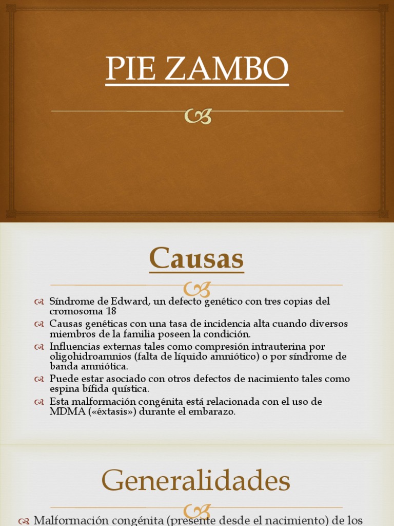 Pie Zambo | PDF | Pie | Sistema musculoesquelético