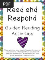 Nonfiction Reading Response | PDF | Games & Activities