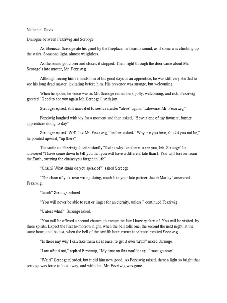 dialogue | Ebenezer Scrooge | Jacob Marley