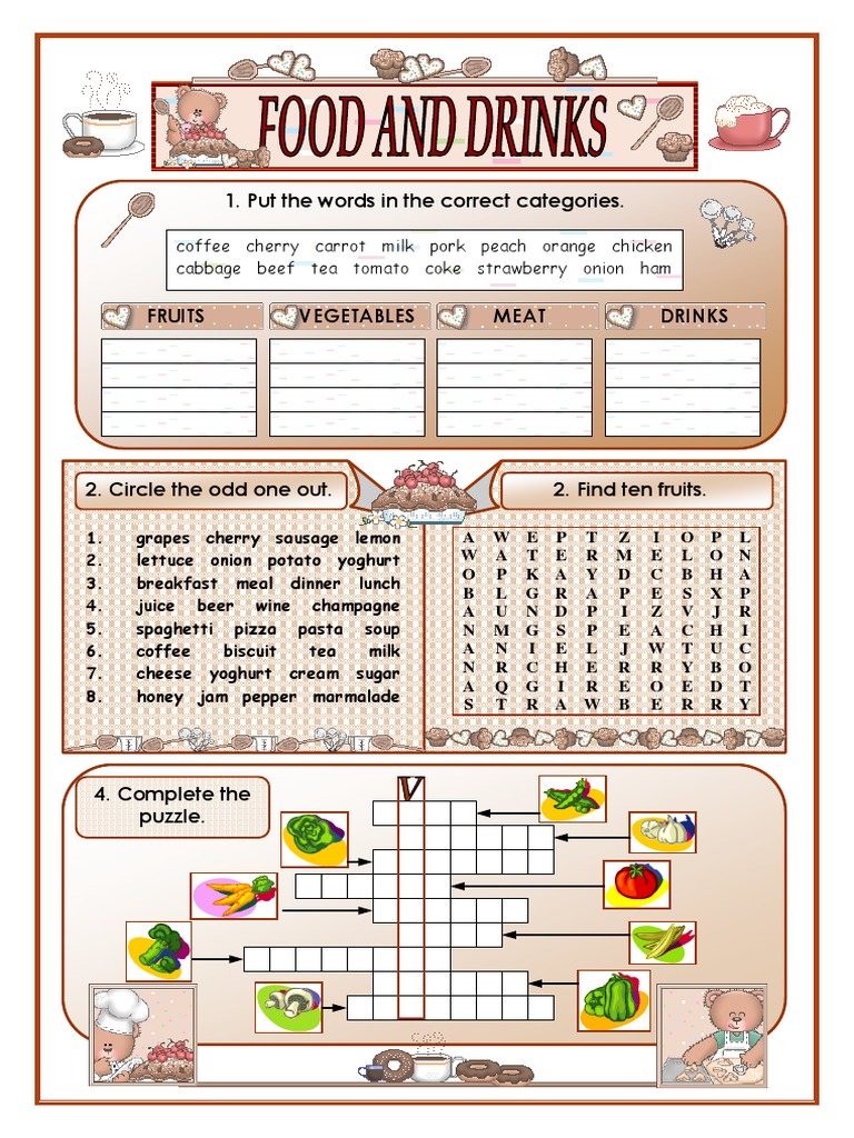 Fruit and Vegetable Categorization Activities | PDF