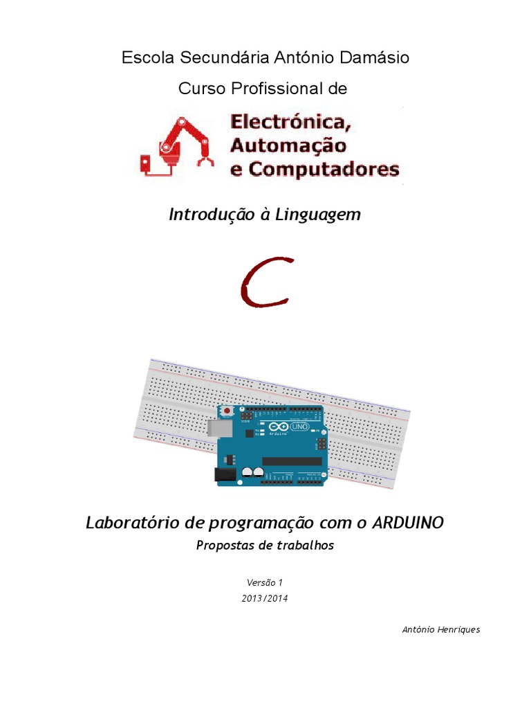 Fichas C Arduino PDF | PDF | Arduino | Diodo emissor de luz