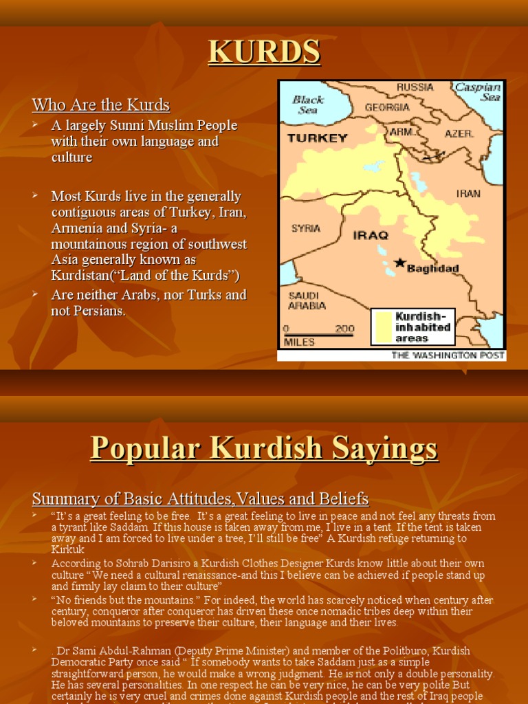 Kurds Presentation | PDF | Kurds | Saddam Hussein
