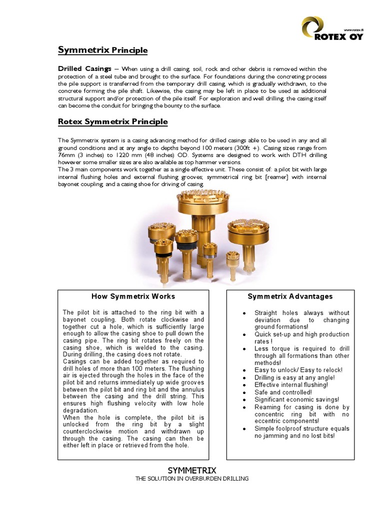 Symmetrix Principle | PDF | Deep Foundation | Casing (Borehole)