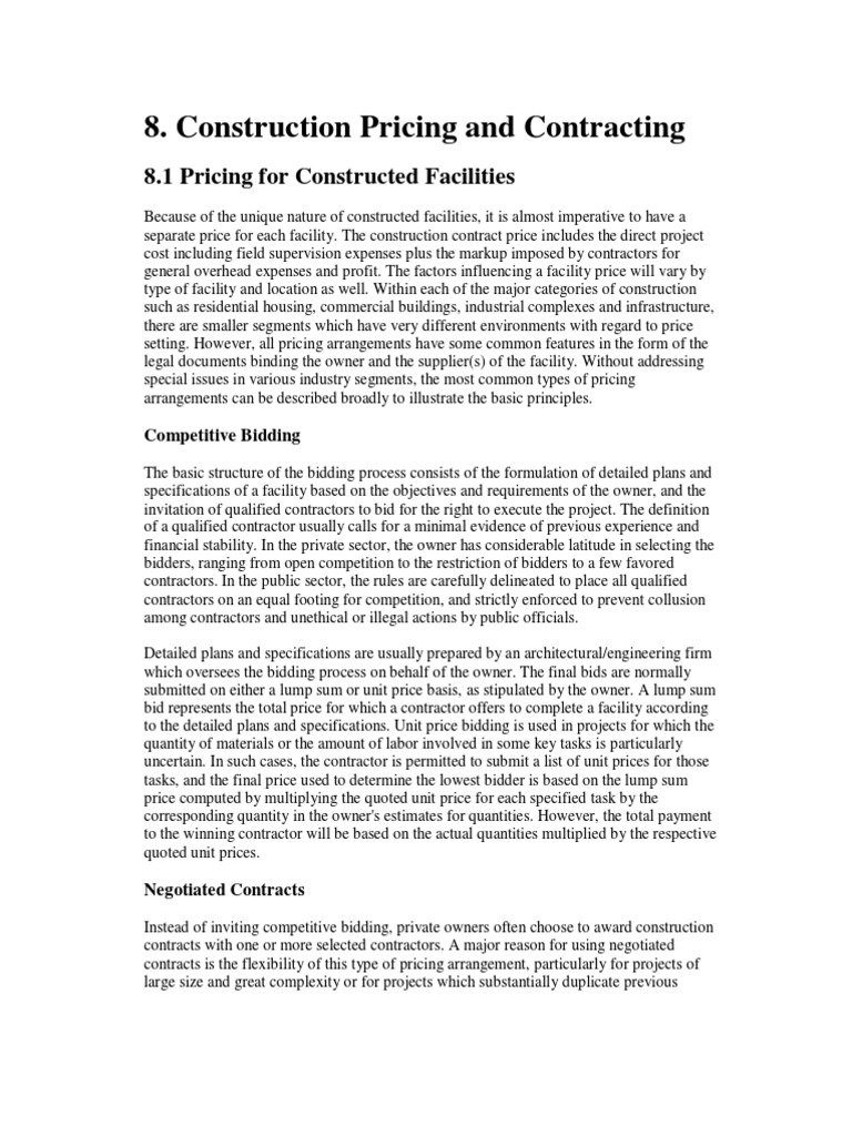 Siding Contract Pricing Insights | PDF | Indemnity | Construction Bidding