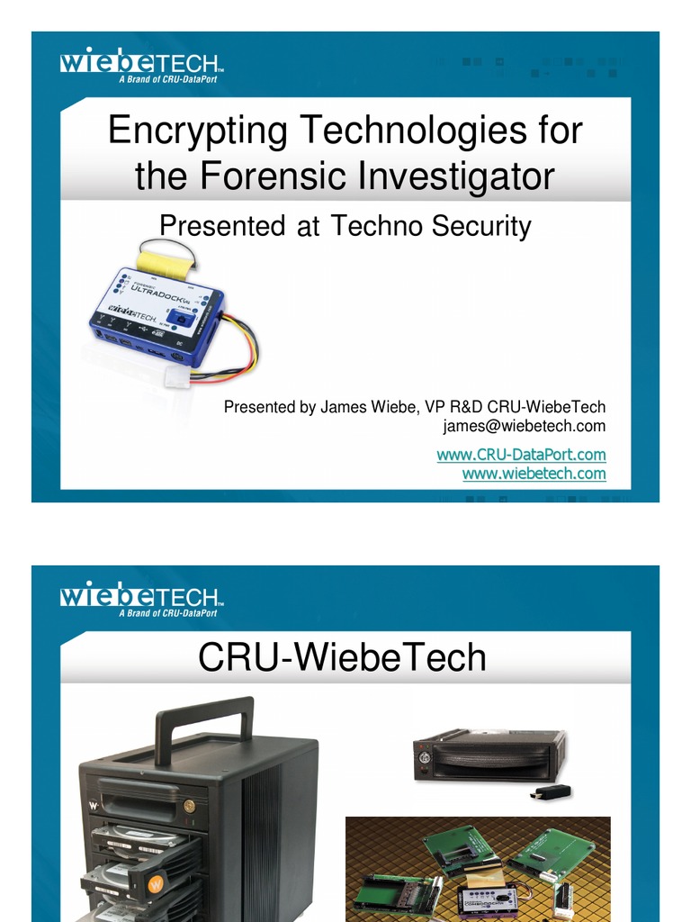 En Crypt Ing Technologies For The Forensic Investigator | PDF ...