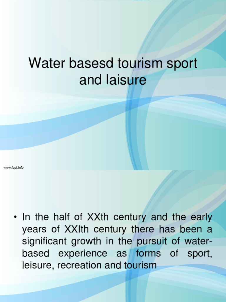 Water Based Tourism | PDF | Scuba Diving | Kayak