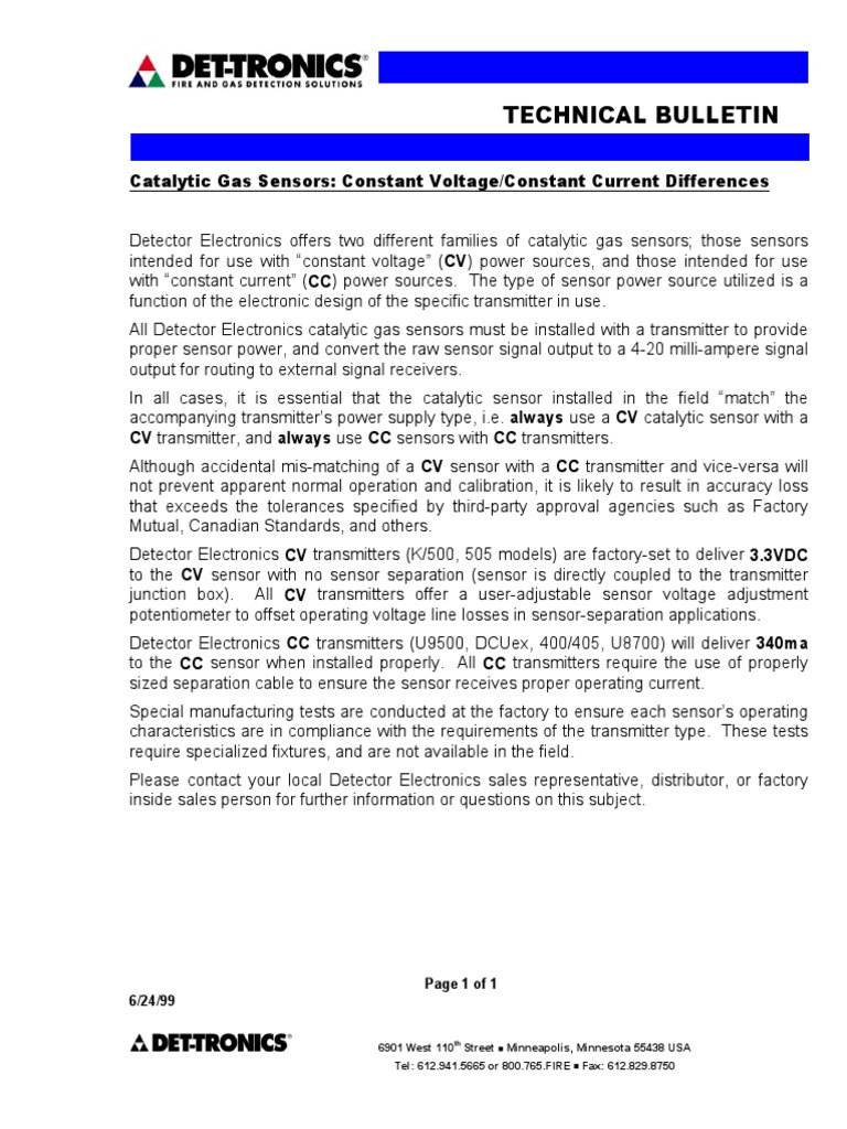 11 Catalytic Sensor Types-CV & CC | PDF
