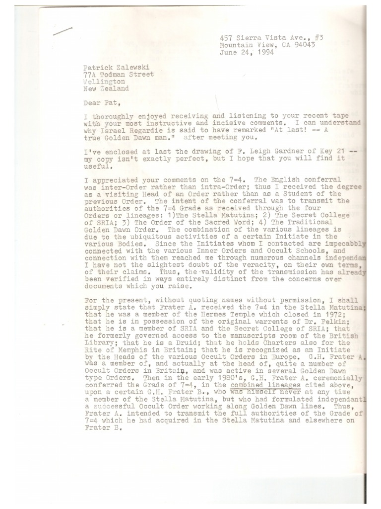 Robert Word Letter | PDF