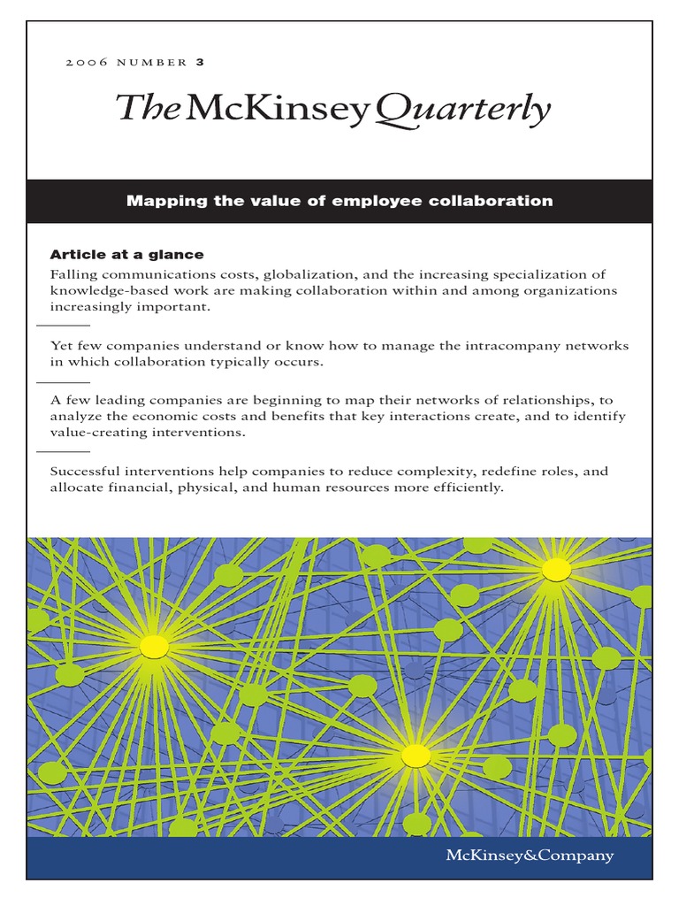 McKinsey - Mapping the Value of Employee Collaboration | Business ...