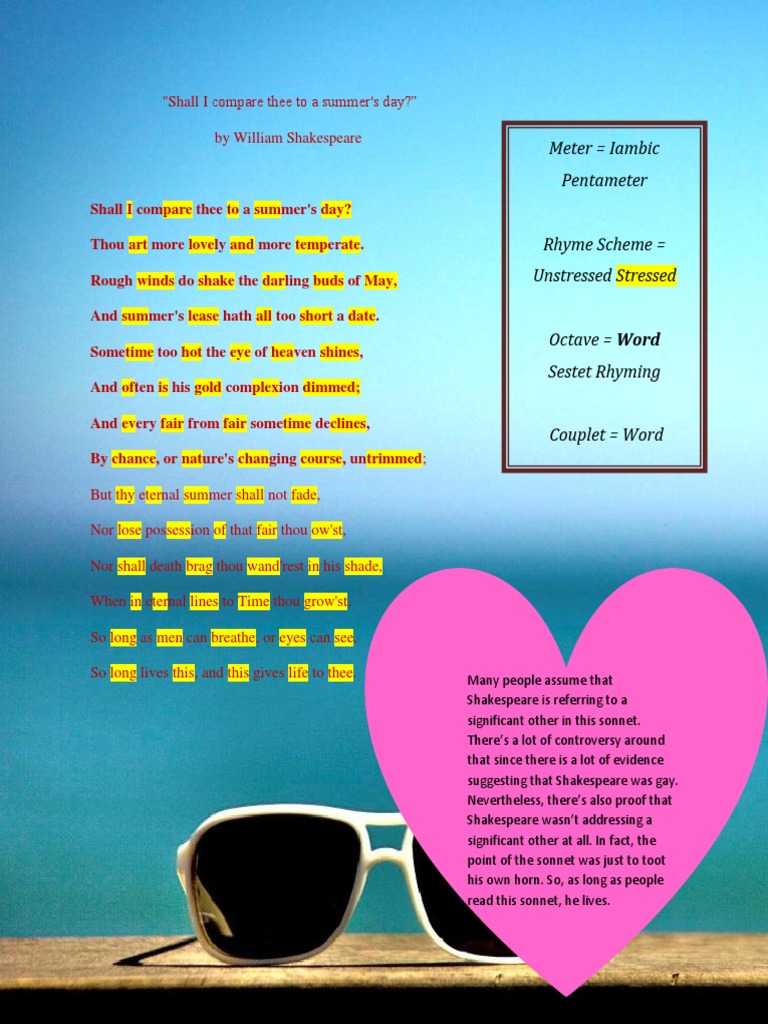 Analysis of Shakespeare's Sonnet 18 | PDF | British Poems | Sonnets