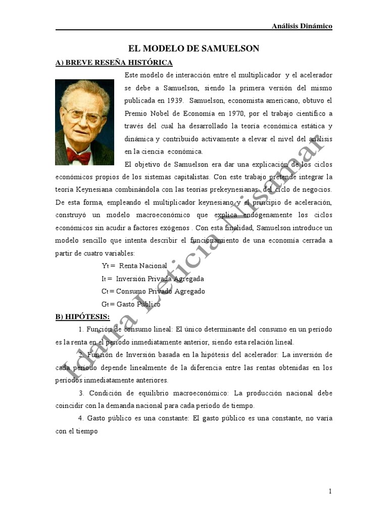 Samuelson | PDF | Economía keynesiana | Macroeconómica