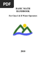ABC Water Treatment Formula Sheet | PDF | Area | Litre