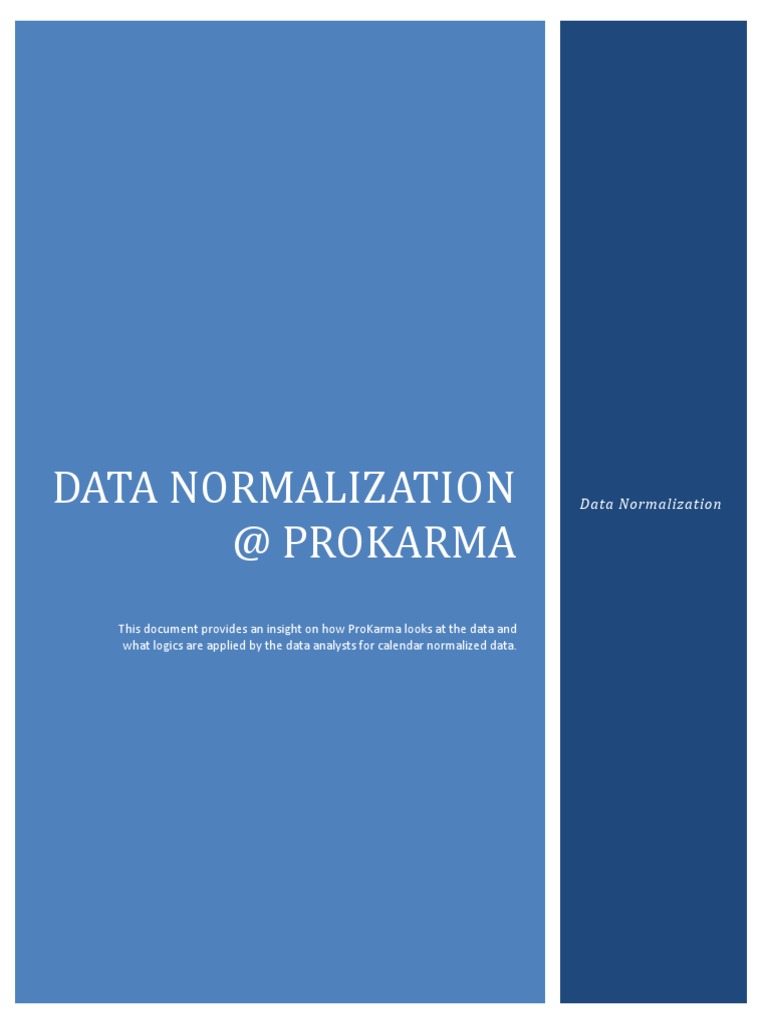 Data Normalization at ProKarma | PDF | Invoice | Kilowatt Hour