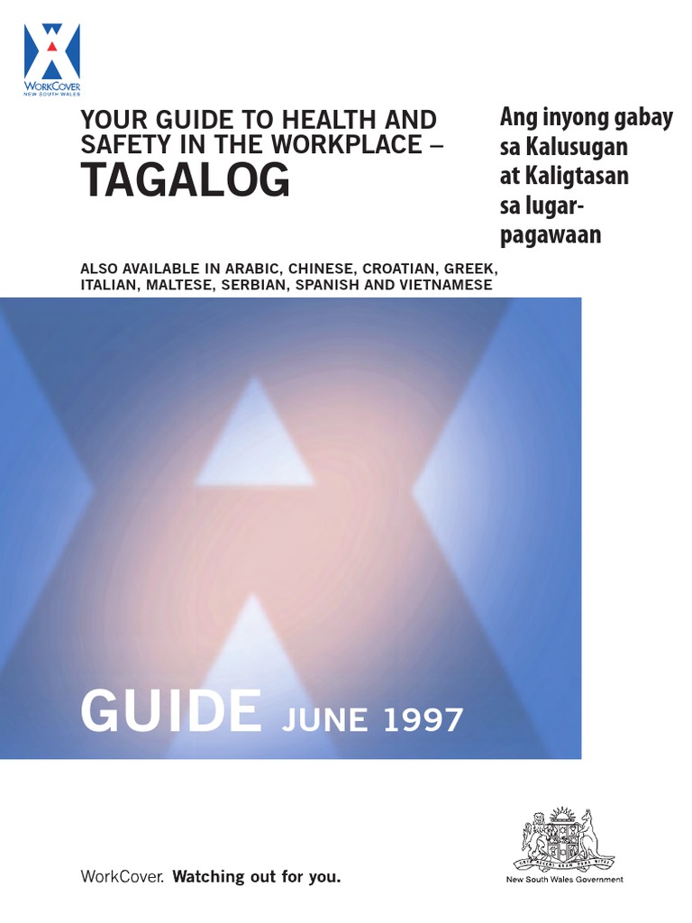 Your Guide Workplace Health Safety Tagalog 0909 | PDF