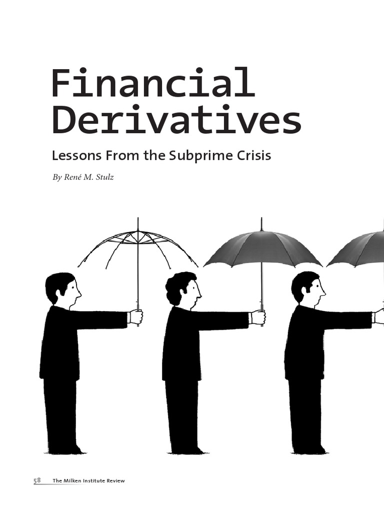 Financial Derivatives Lessons From The Subprime Crisis | PDF | Clearing ...