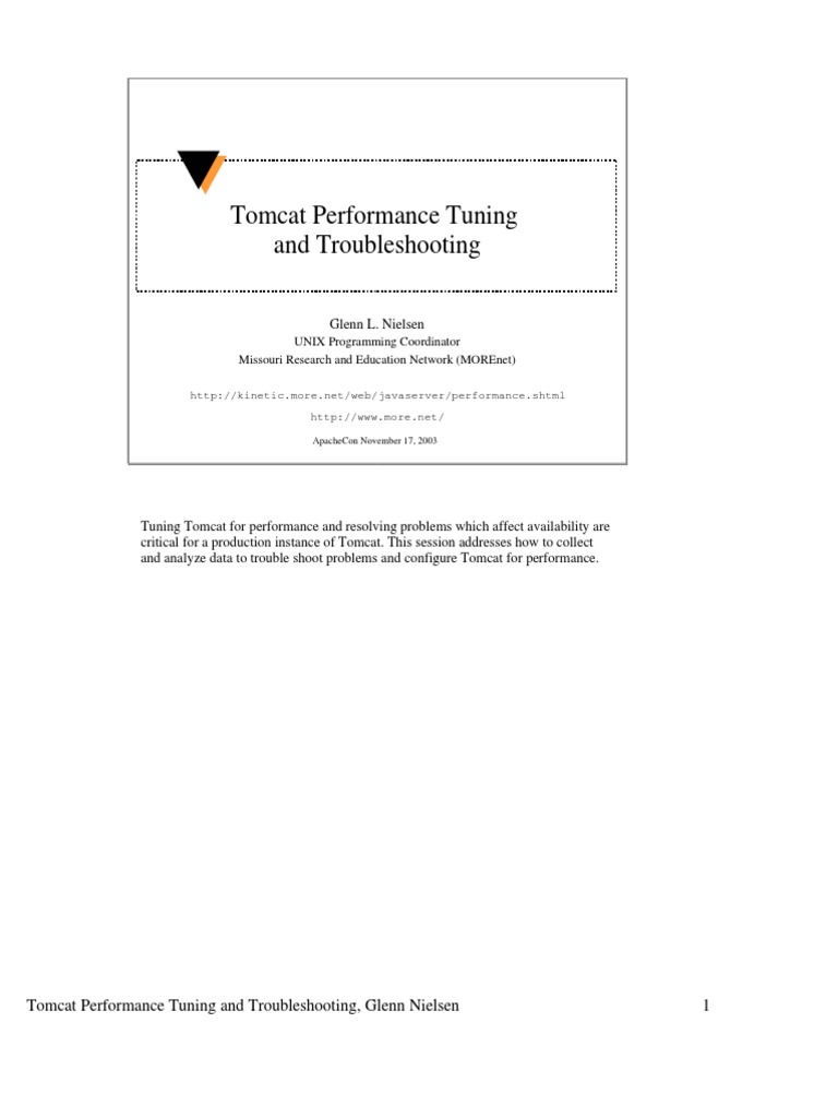 Apache Tomcat Performance Pdf Java Server Pages Apache Server