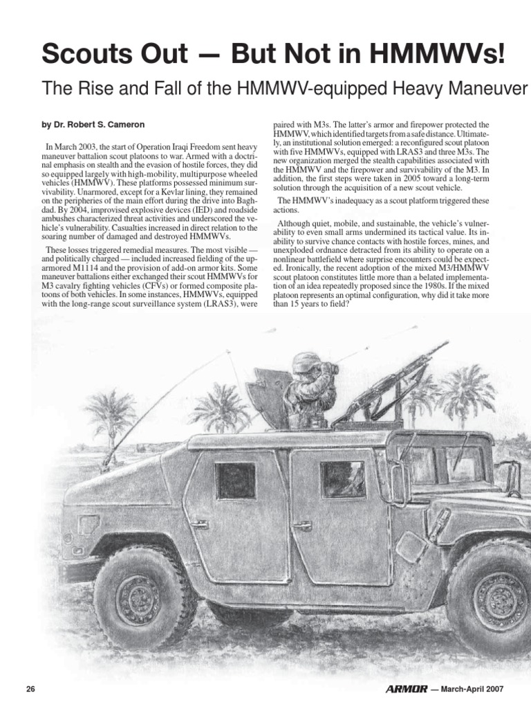 HMMWV Scouts | PDF | Humvee | Reconnaissance