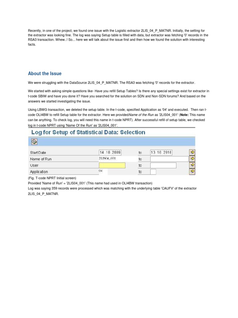 2lis 04 Matnr | Download Free PDF | Data | Data Management