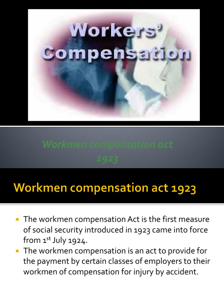 Workmen Compensation Act | PDF | Employment | Private Law