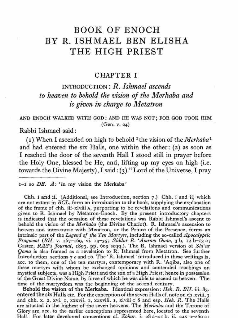 Hebrew Book of 3 Enoch | PDF | Book Of Enoch | Fallen Angels