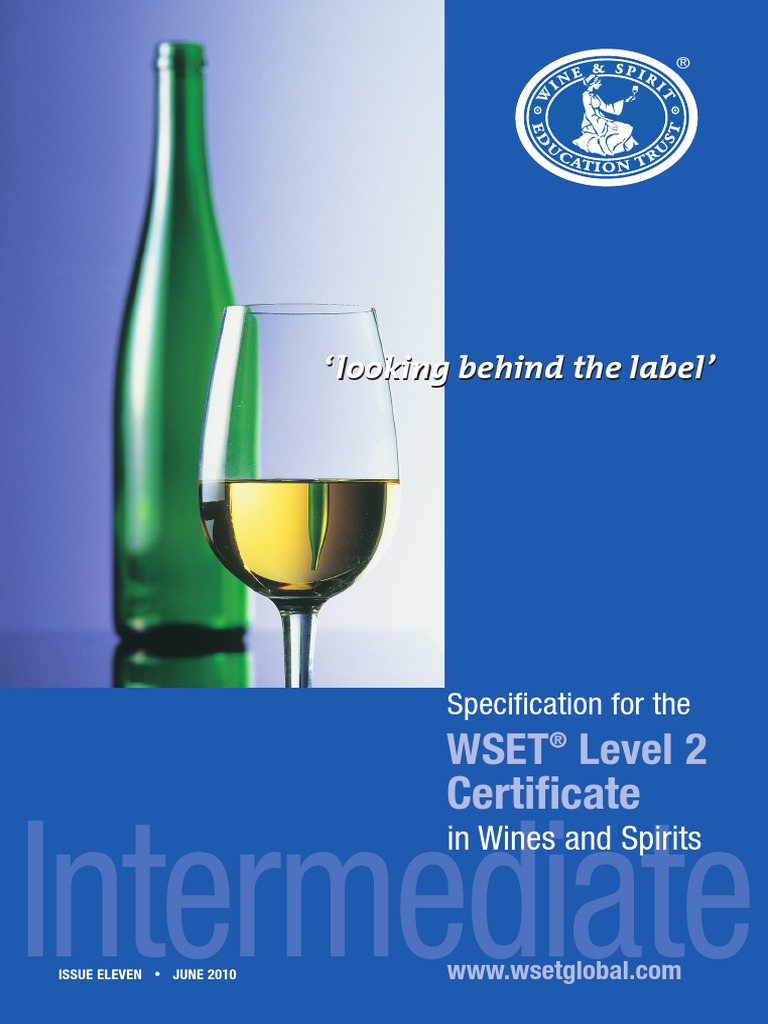 The WSET® Level 2 Certificate in Wines and Spirits 2010-06 | PDF ...