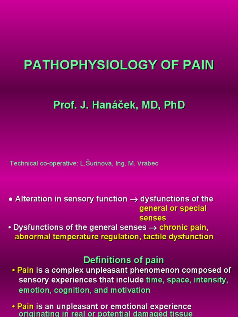 Pathophysiology of Pain | PDF | Neurophysiology | Neuroscience